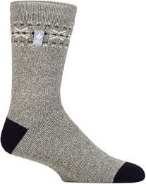 Heat Holders SOCKSHOP Hommes 1.6 TOG Lite Rayé, À motifs & Argyle Chaussettes Paquet de 1 (FR/ES, Numérique, 39, 45, Taille normale, Taille normale, Matterhorn Fai