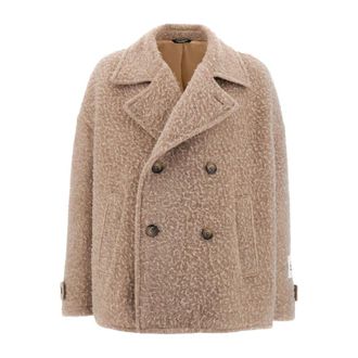 Dolce & Gabbana Vintage Effekt Wollmischung Mantel - - Coats - Herren - Rosa - XL