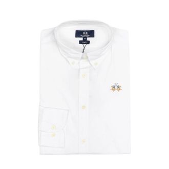 La Martina Popeline Hemd - - Shirts - Herren - Wei&szlig; - 2XL