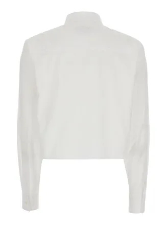 Msgm Womens Shirt Cotton White Blouses