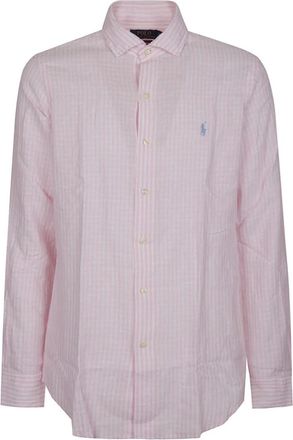 Polo Ralph Lauren Homme, Chemises, Rose, Taille: XL Long Sleeve Sport Shirt