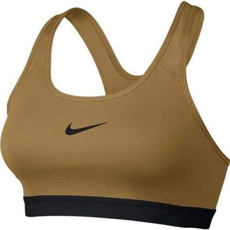 Nike Nike Damen Classic PAD Sports Bra, Wheat/Black, XS