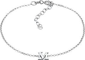 Elli Bracelet Femmes pendentif lettre M Basique en argent sterling 925