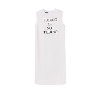Moschino Wei&szlig;es &auml;rmelloses Kleid Mit Geradem Schnitt - - Dresses - Damen - Wei&szlig; - M