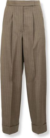 Max Mara Femme, Pantalons, Beige, Taille: 38 FR Wide Pantalons