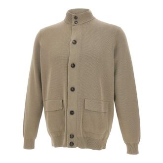 FILIPPO DE LAURENTIIS Homme, Pulls, Vert, Taille: 3XL Cardigan &agrave; poches plaqu&eacute;es