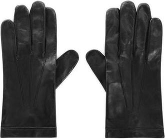Saison 1865 Gants avec détails ganse en cuir