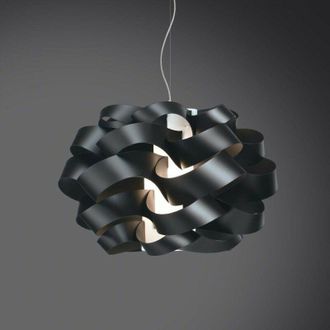 Linea Zero Cloud Dreilicht-H&auml;ngeleuchter Schwarz Durchmesser 75x H50cm
