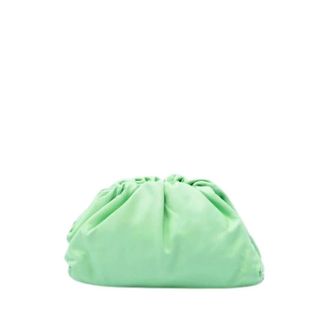 Bottega Veneta Pre-owned Leather Pouch - Femme - Pre-owned - Vert - Taille: ONE Size