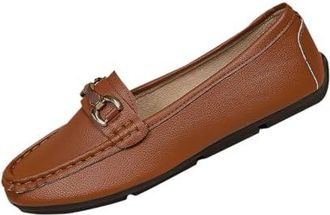 Generic Mocassins confortables et &eacute;l&eacute;gants pour femme, couleur unie, classiques, l&eacute;gers, respirants, &agrave; enfiler, d&eacute;contract&eacute;s, pour le travail, le bureau, les 
