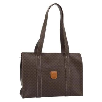 Celine Pre-owned Macadam Canvas Tote Bag - - Pre-owned - Damen - Braun - ONE SIZE