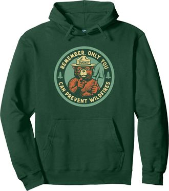 Giant Step Design Co. Remember Only You Can Prevent Wildfires Pointing Smokey Bear Pullover Hoodie