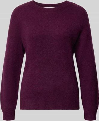 Moss Copenhagen Regular Fit Strickpullover aus Baumwoll-Mix mit Alpaka-Anteil