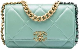 Chanel Pre-owned Wallet on Chain - Femme - Pre-owned - Vert - Taille: ONE Size