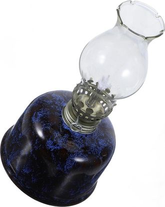 Artibetter Vintage Kerosinlampe aus Keramik mit Glaszylinder Romantisches Warmes Licht Langlebige &Ouml;llampe f&uuml;r Hausdekoration f&uuml;r Tempel und Nostalgische R&auml;ume Pr