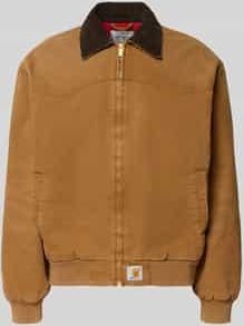 Carhartt Work in Progress Jacke mit Rei&szlig;verschluss und Label-Detail