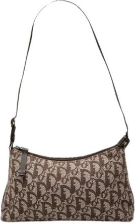 Dior Pre-owned Canvas Shoulder Bag - - Pre-owned - Damen - Braun - ONE SIZE