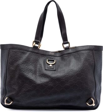 Gucci Brown Guccissima Abbey D Ring Tote