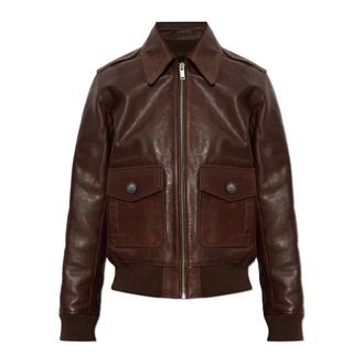 A.P.C. A.p.c., Femme, Vestes, Brun, Taille: 40 FR The Leather Jacket