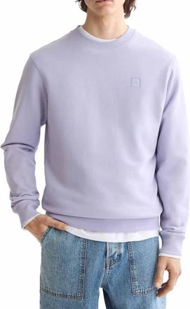 Scotch & Soda Herren Essential Badge Logo Crewneck Sweatshirt, Languid Lavender, XXL