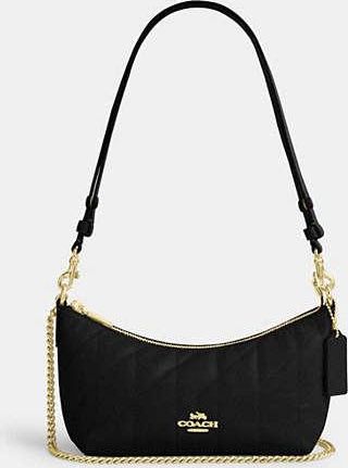 Coach Caitlin Schultertasche Mit Steppung