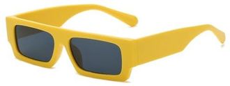 Generic Lunettes De Soleil Carr&eacute;es &Agrave; Petite Monture For Hommes Et Femmes, Id&eacute;ales For Les Vacances Ou D&eacute;placements, D&eacute;coratives(Yellow)