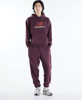 New Balance Athletics jogger en molleton bouclette cherry leather-Marron