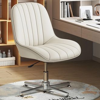 Generic B&uuml;rostuhl hoher R&uuml;ckenlehne,Schreibtischstuhl,Stuhl gekreuzten Beinen ohne Rollen,ergonomischer Computer-Arbeitsstuhl,bequemer,moderner Drehstuhl gepo