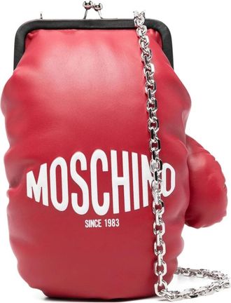 Moschino Femme, Sacs, Rouge, Taille: ONE Size Boxing Glove Chain Shoulder Bag