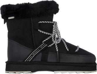 Emu Australia Womens Blurred Sheepskin Boot, Waterproof, Black, Size 39