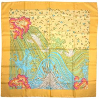 Herm&egrave;s Pre-owned Vintage Silk Scarf - Femme - Pre-owned - Multicolore - Taille: ONE Size