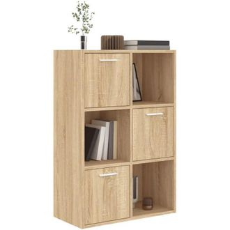 vidaXL Lagerschrank Sonoma-Eiche 60x29,5x90 cm Holzwerkstoff Vidaxl
