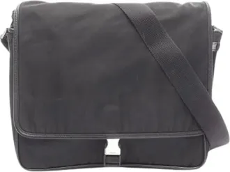 Prada unisex, Pre-owned, Noir, Taille: ONE Size Sac Messenger Vintage Pre-owned