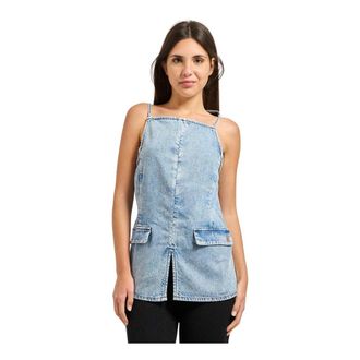 A|X Armani Exchange Femme, Tops, Bleu, Taille: 36 FR AX Top