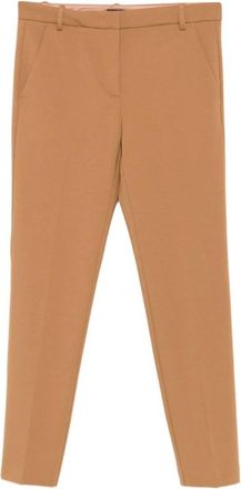 Pinko Pinko, Femme, Pantalons, Brun, Taille: 38 FR Soie & Nylon Pantalon Marron
