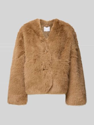 Rich & Royal Kunstfell Jacke mit Kunstfellbesatz