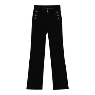 Liu Jo Femme, Pantalons, Noir, Taille: W32 Denim Straight Pantalons
