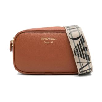 Emporio Armani Mini-Tasche mit verstellbarem Riemen und Logo-Schriftzug - - Bags - Damen - Braun - ONE SIZE