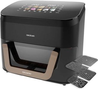 Cecotec Cecofry&Grill Smokin 11000 Plus Luftfritteuse mit Dreifach-Grill und Smokin 11000 Plus, Grill oben und unten, perfektes Gold, Grillgeschmack auf Fleis