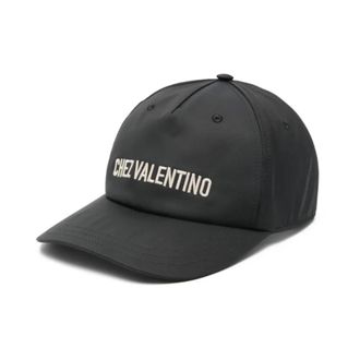 Valentino Garavani Homme, Accessoires, Noir, Taille: 59 CM Casquette avec logo brod&eacute;
