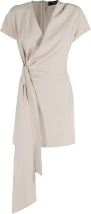Federica Tosi Femme, Robes, Gris, Taille: 34 FR Mini-robe drap&eacute;e