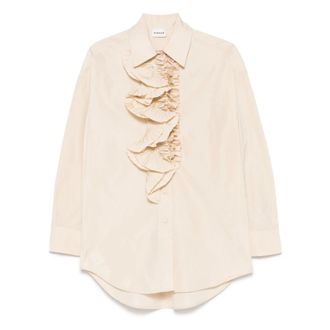 P.A.R.O.S.H. Neutrale Bluse f&uuml;r einen stilvollen Look - - Blouses & Shirts - Damen - Beige - S