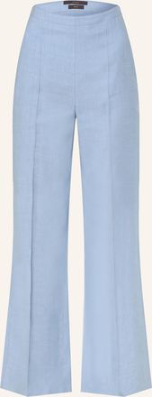 Windsor Windsor. Marlenehose Mit Leinen blau