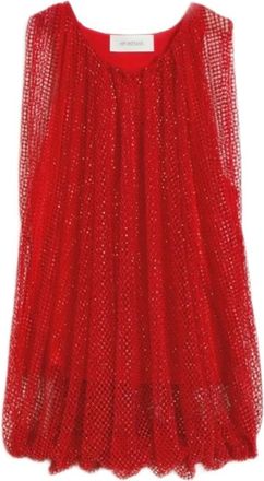 Max Mara Femme, Blouses et Chemises, Rouge, Taille: 38 FR Spxnodo Mesh Top