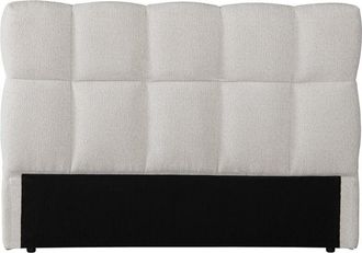 Habitat et Jardin T&ecirc;te de lit en tissu &eacute;pais style bubble Alpe dHuez - 160 cm - Beige