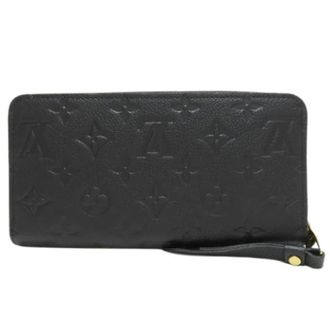 Louis Vuitton Portefeuille long Pre-owned Empreinte (bi-pli) - Femme - Pre-owned - Noir - Taille: ONE Size