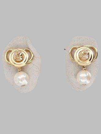Valentino Garavani Pearl VLogo Signature Earrings - Gold