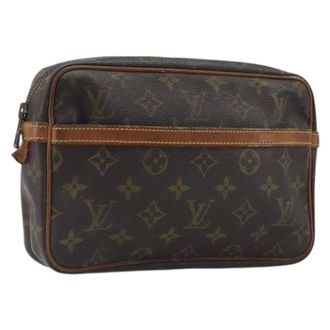 Louis Vuitton Pre-owned Compiegne 23 Pochette - Femme - Pre-owned - Brun - Taille: ONE Size