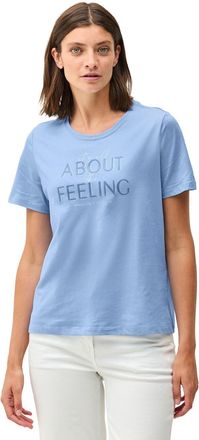 Cecil Damen Shirt mit Wording Artwork