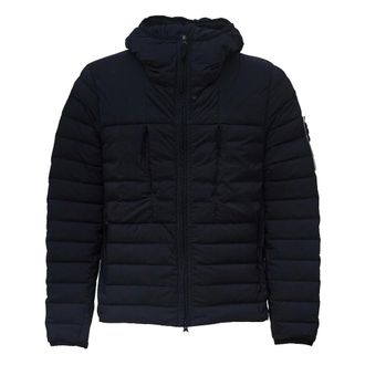 Stone Island Homme, Vestes, Bleu, Taille: L Doudoune matelass&eacute;e &agrave; capuche Seamless Tunnel
